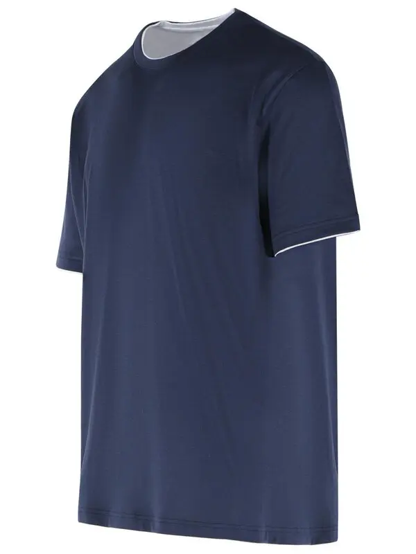 Eleventy Cotton T-shirt - Blue
