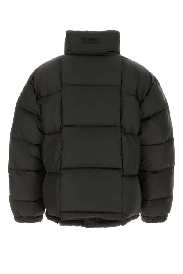 Vetements Dark Polyester Down Jacket - Brown