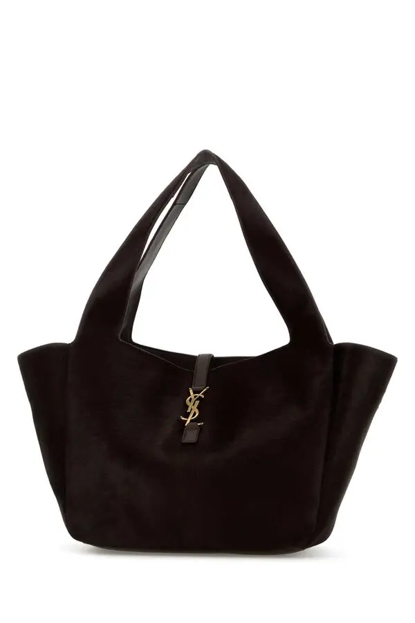 Saint Laurent Calf Hair Le 5 À 7 Shopping Bag - Brown