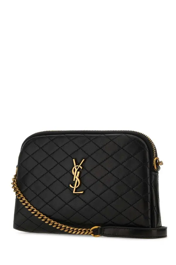 Saint Laurent Nappa Leather Gaby Crossbody Bag - Black