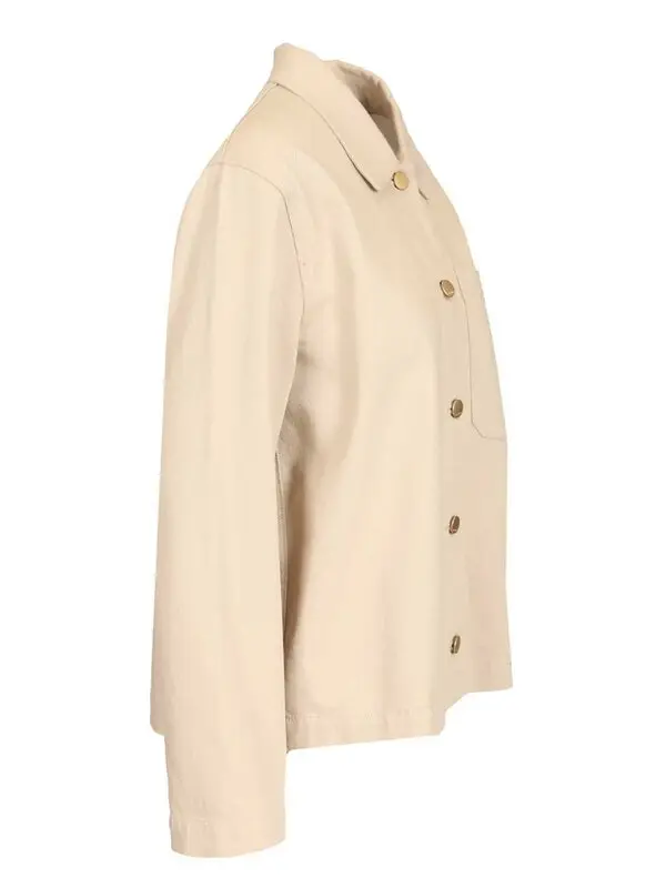 Max Mara Shirt Jacket With Gold Buttons - Cream