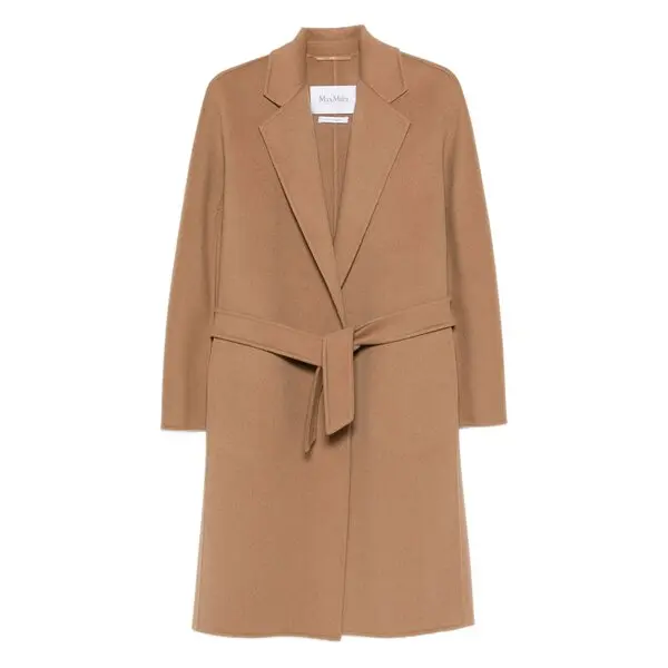 Max Mara Single-breasted Belted Cashmere Coat - Brown