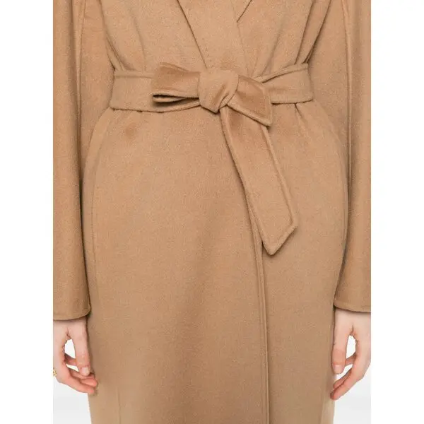 Max Mara Single-breasted Belted Cashmere Coat - Brown