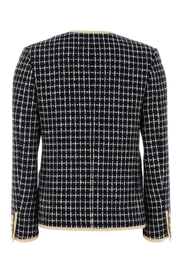 Valentino Garavani Embroidered Tweed Blazer - Multicolor
