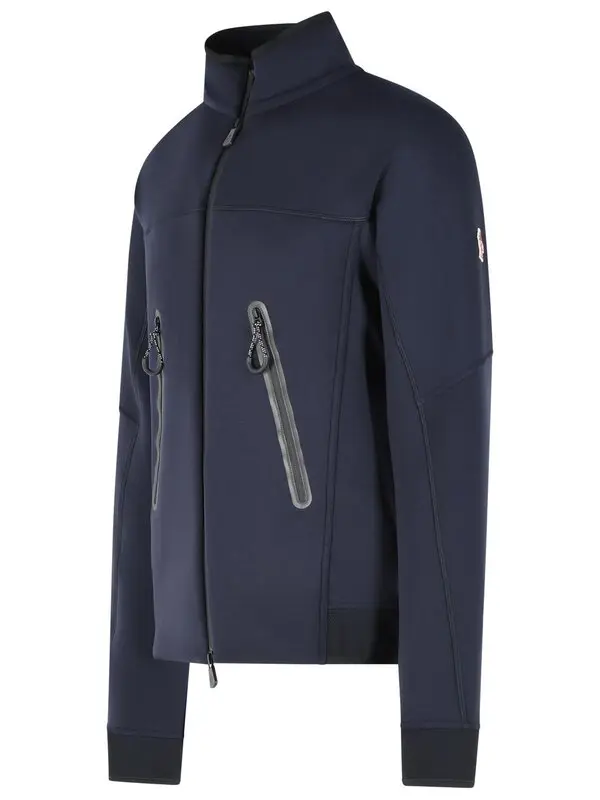 Moncler Polyester Blend Logo Zip Sweatshirt