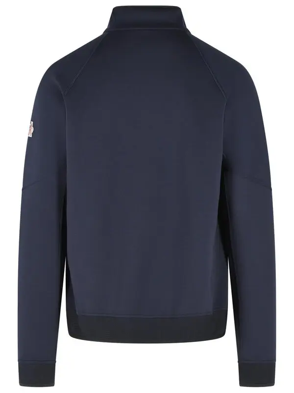 Moncler Polyester Blend Logo Zip Sweatshirt