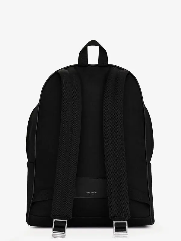 Saint Laurent Nylon And Leather Backpack - Multicolor