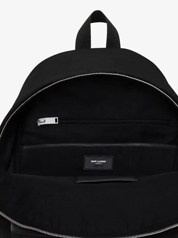 Saint Laurent Nylon And Leather Backpack - Multicolor