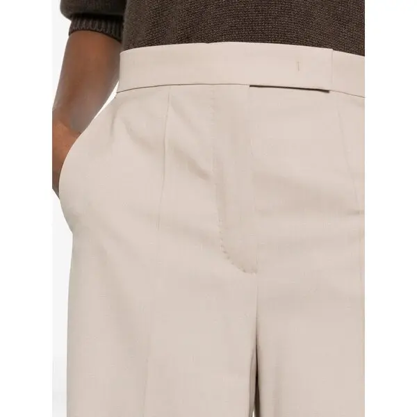 Max Mara Straight-leg Trousers - Cream