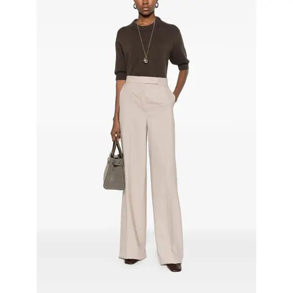 Max Mara Straight-leg Trousers - Cream