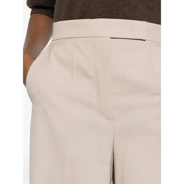 Max Mara Straight-leg Trousers - Cream