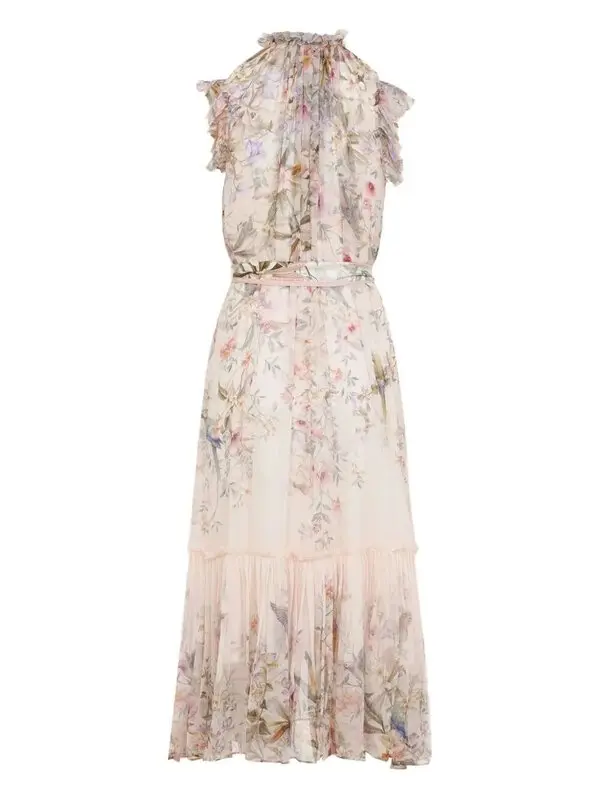 Zimmermann Rebellion Flutter Dress - Multicolor