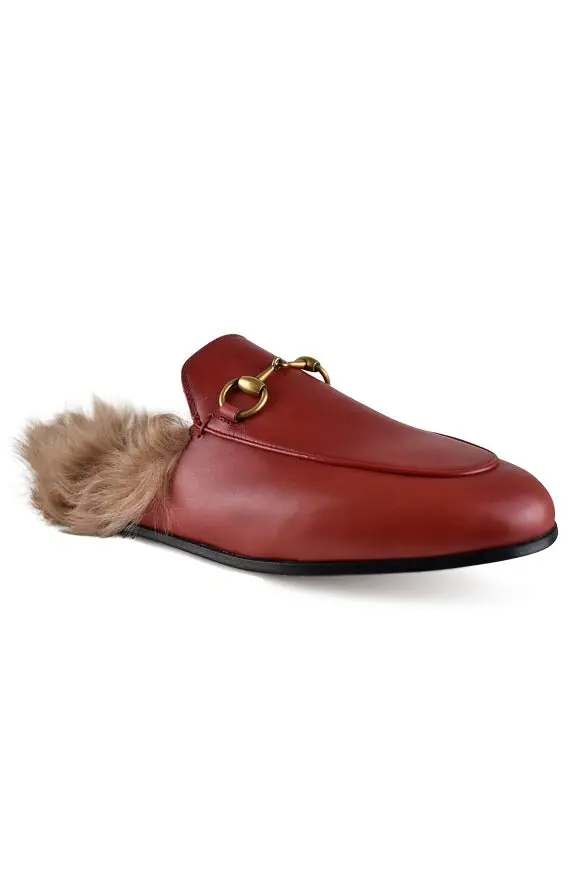 Gucci Princetown Mules - Red