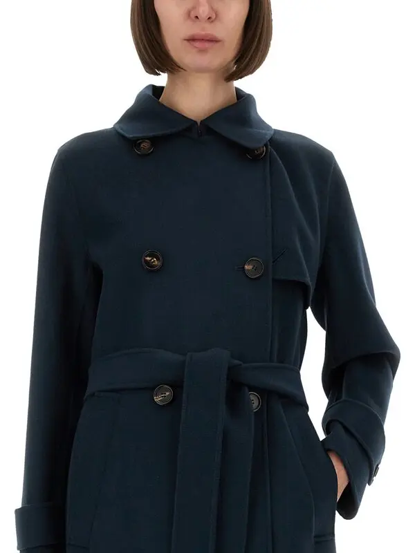 Max Mara Double-breasted Virgin Wool Coat
