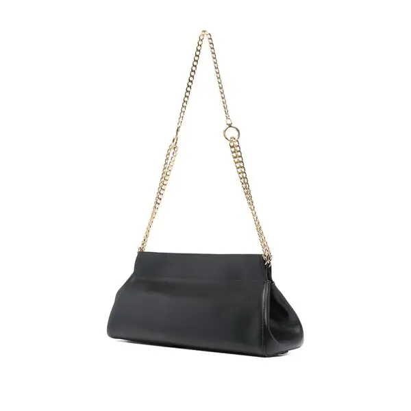 Prada Leather Shoulder Bag With Chain Strap