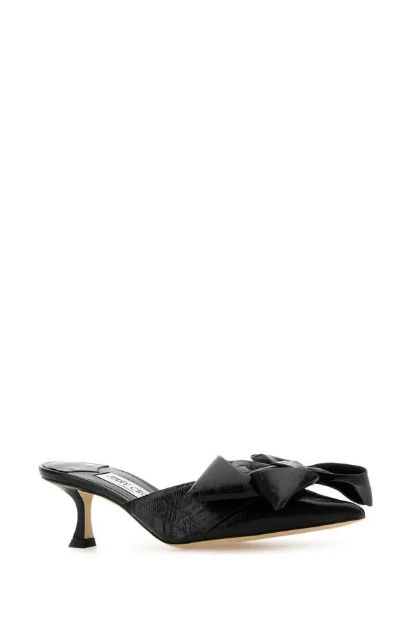 JIMMY CHOO Leather Staz Mules