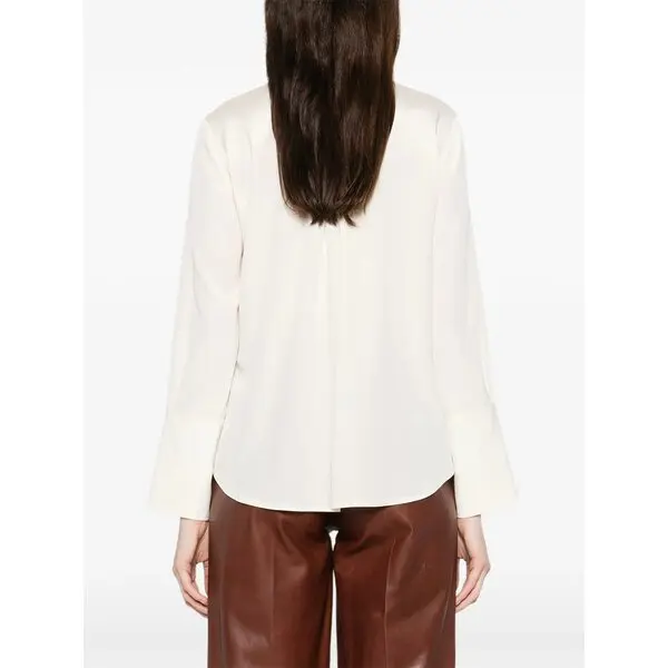 Max Mara Silk Spandex Button-up Shirt
