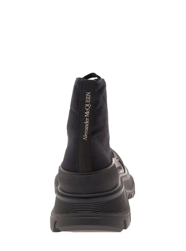 Alexander McQueen Tread Slick High Top Platform Sneakers - Black