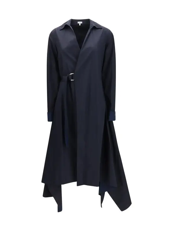 Loewe Layered Belted Midi Dress