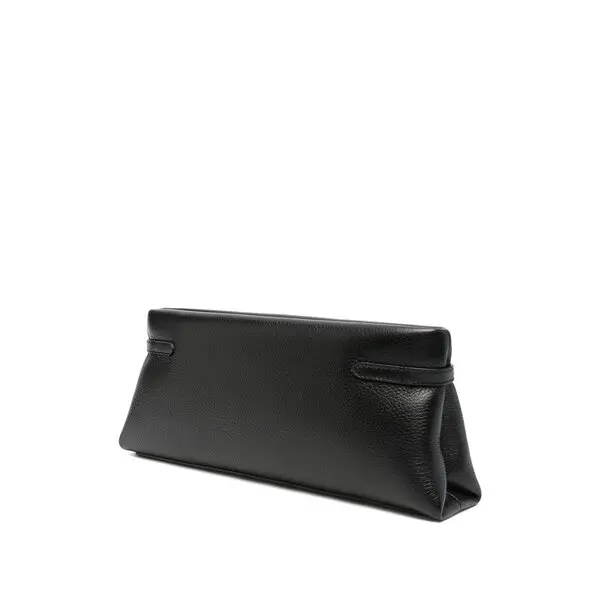 Brunello Cucinelli Leather Clutch Bag - Black