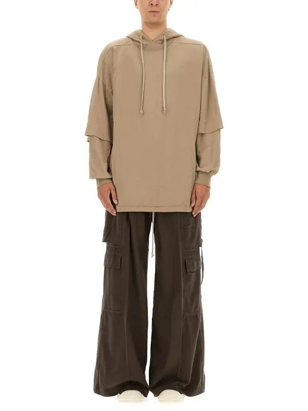Rick Owens Tommy Hustler Hoodie - Cream