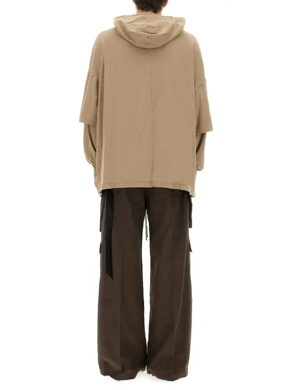Rick Owens Tommy Hustler Hoodie - Cream