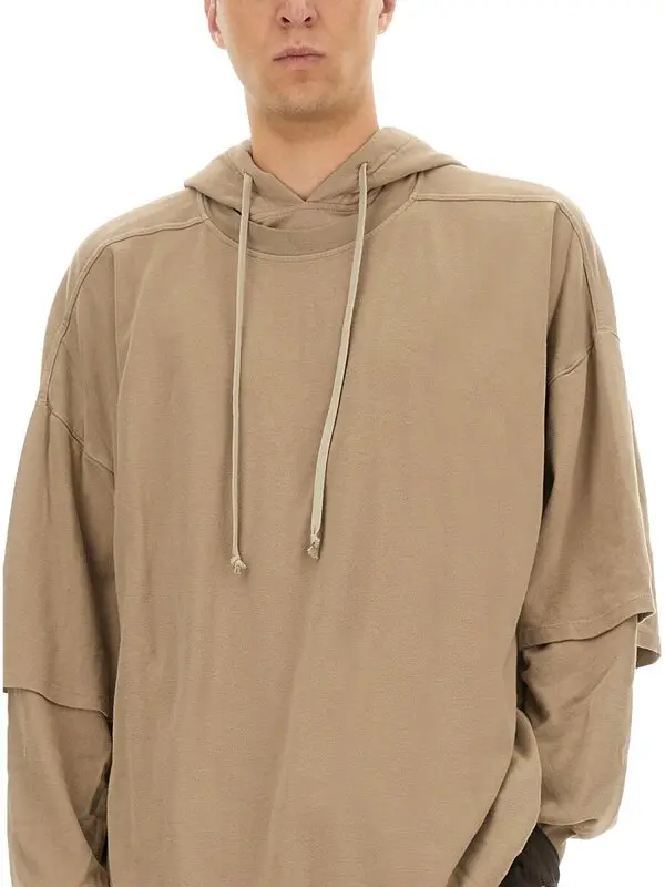 Rick Owens Tommy Hustler Hoodie - Cream