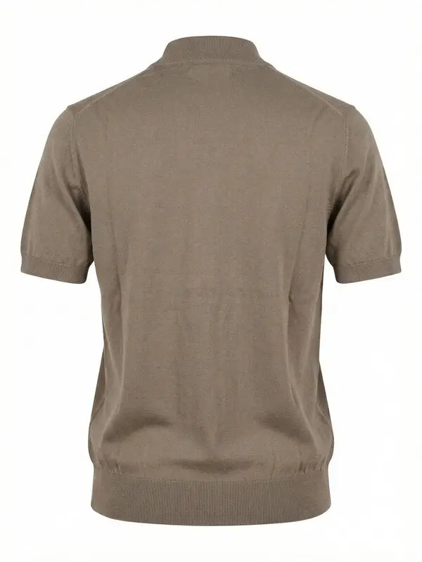 Brunello Cucinelli Mock Neck Short Sleeve Sweater