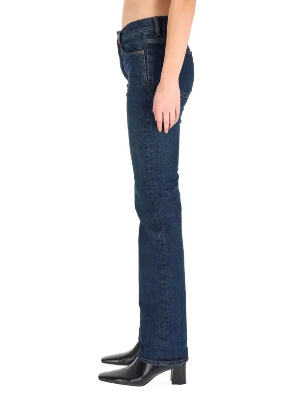 Saint Laurent Low Waist Nico Jeans - Blue