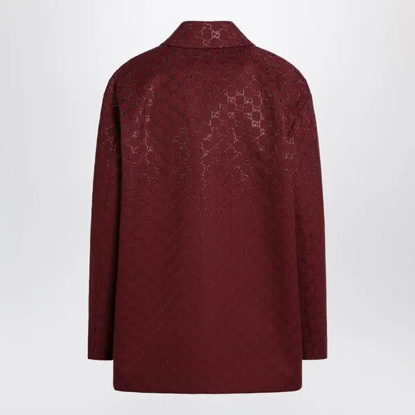Gucci Single Breasted Gg Crystal Jacket