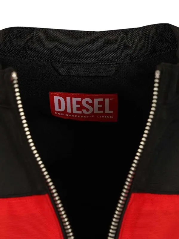 DIESEL® Two-tone Nylon Biker Jacket