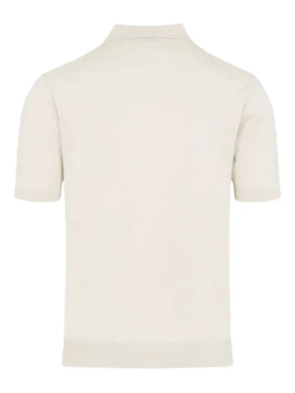 Etro Cotton Knit Polo Shirt - White