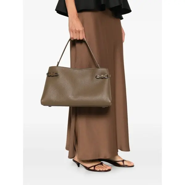 Brunello Cucinelli Pebbled Leather Tote Bag
