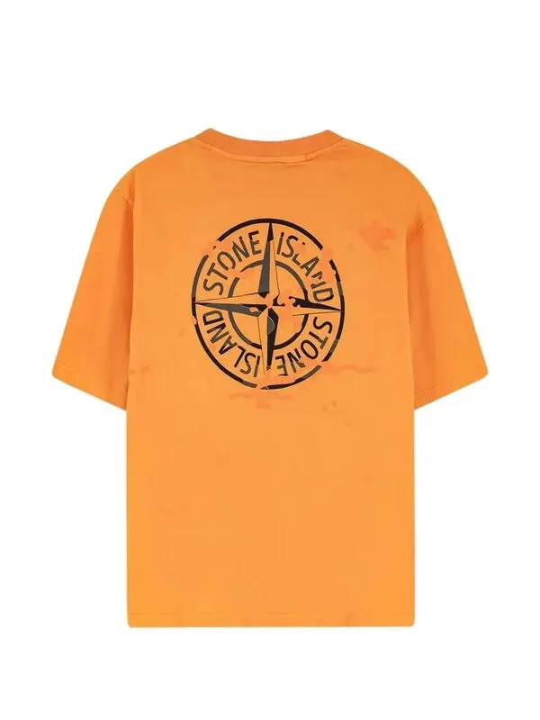 Stone Island Camo Compass` Print T-shirt
