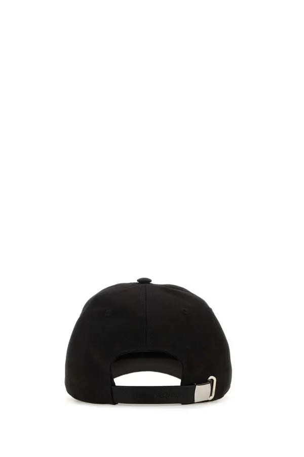 Alexander McQueen Cotton Baseball Cap - Black