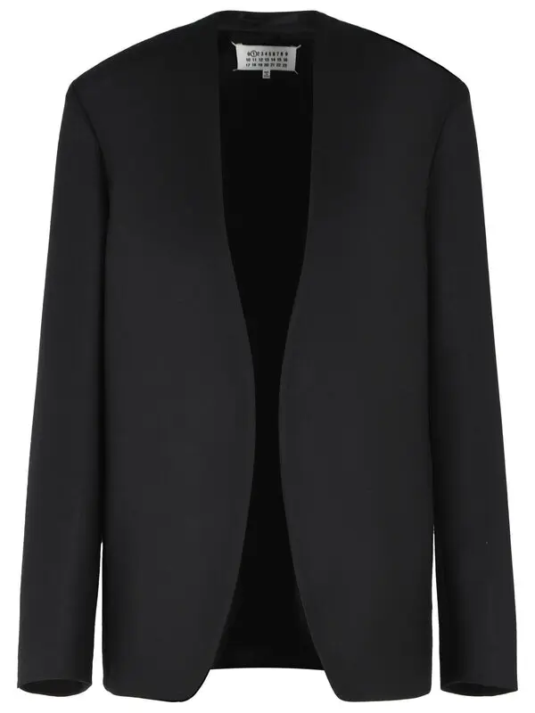 MAISON MARGIELA Virgin Wool Blazer - Black