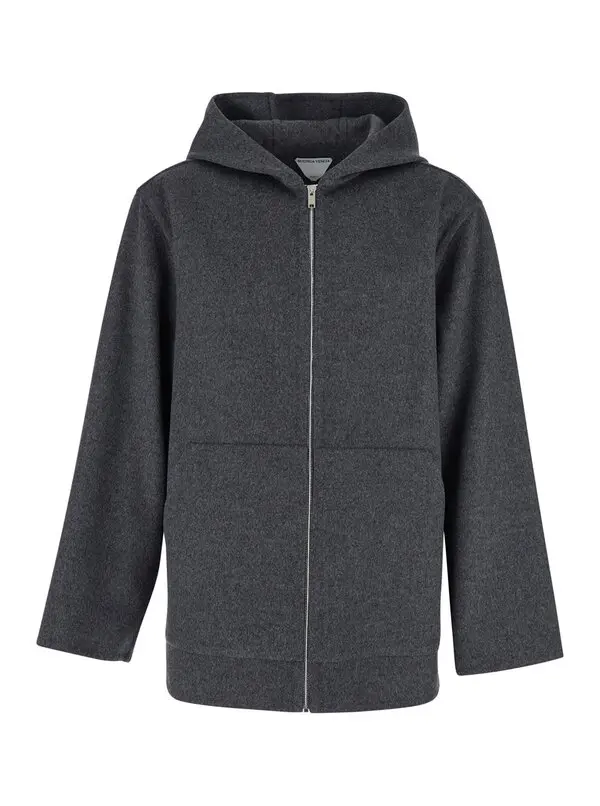 Bottega Veneta Wool Coat With Hood