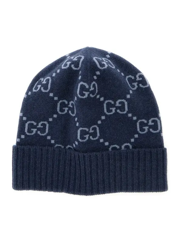 Gucci Gg All-over Cashmere Beanie - Multicolor