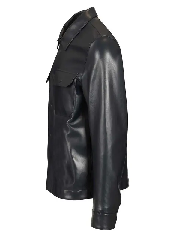 TOM FORD Leather Shirt Jacket