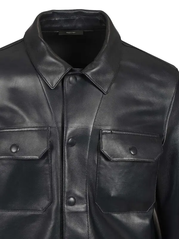 TOM FORD Leather Shirt Jacket