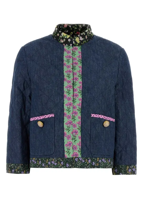 Valentino Garavani Chambray Quilted Blazer