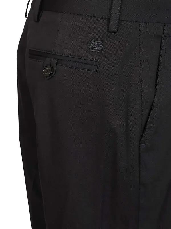 Etro Stretch Cotton Tailored Trousers