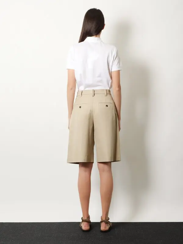 Brunello Cucinelli Cotton And Linen Shorts - Multicolor