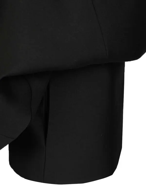 Balenciaga Sculpted Wool And Silk Bustier Dress