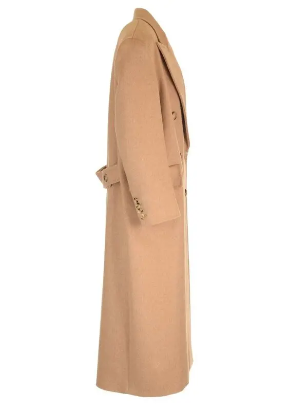 Max Mara Camel Hair Military Style Coat