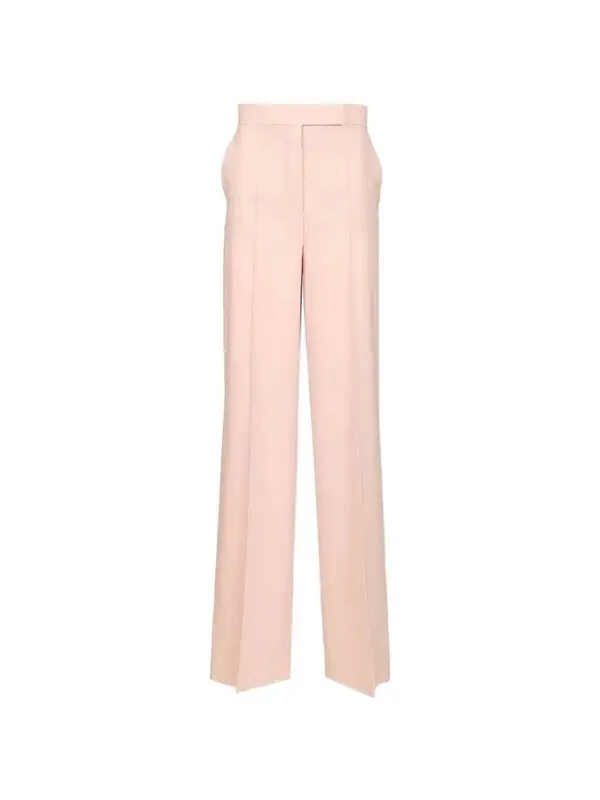 Max Mara Girone Wool, Mohair, And Silk Wide-leg Trousers - Multicolor