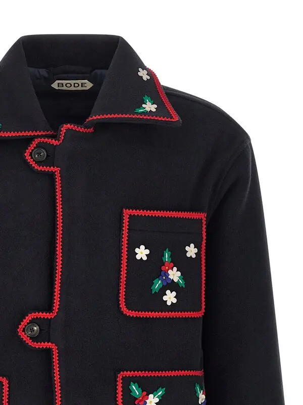 BODE Carroll Embroidered Wool Jacket