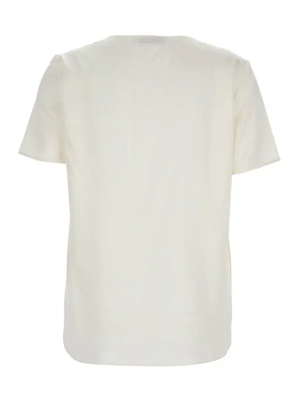 Max Mara Dida Silk Top - White