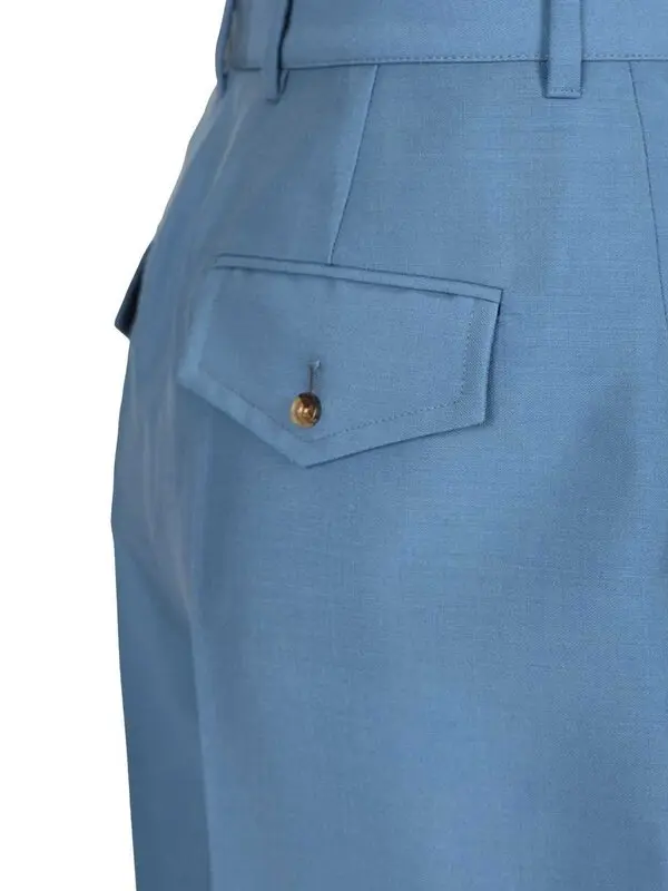 Celine Montauk Trousers In Wool And Mohair