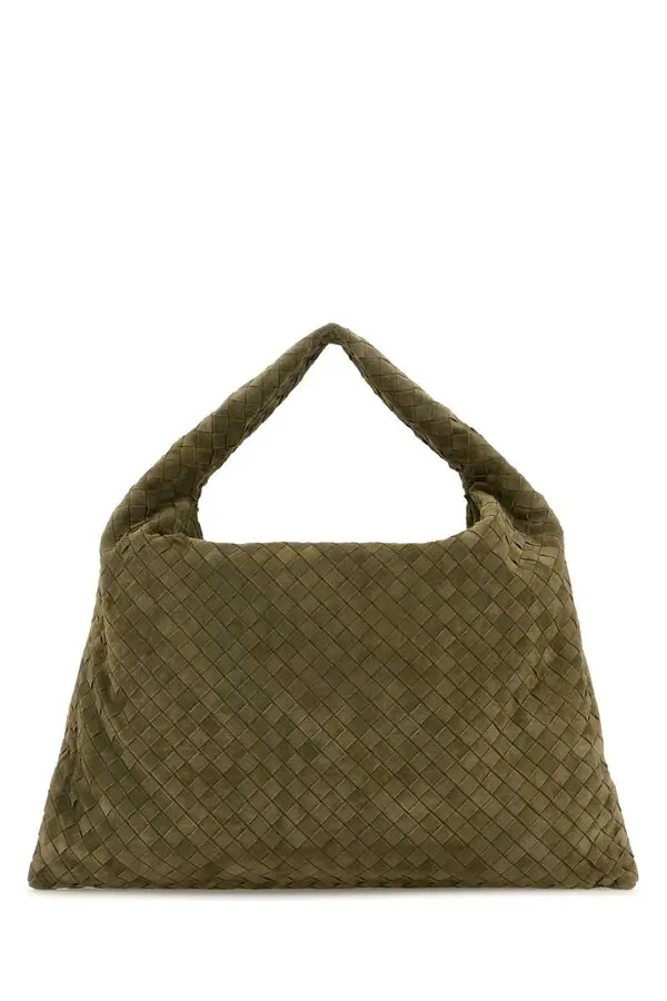 Bottega Veneta Army Suede Hop Shoulder Bag - Green
